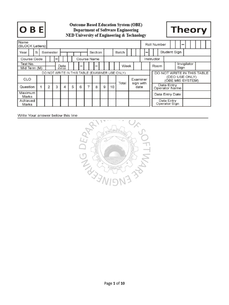 MidTerm Template | PDF