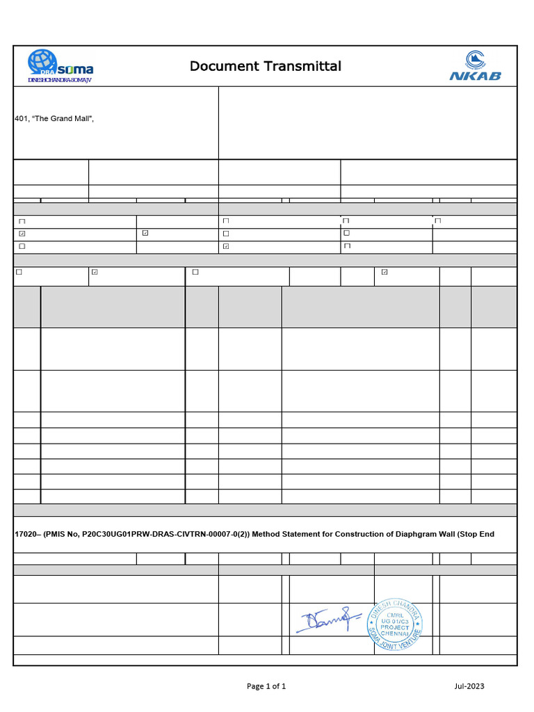 NKAB Addendum: Diaphragm Wall Method | PDF | Deep Foundation