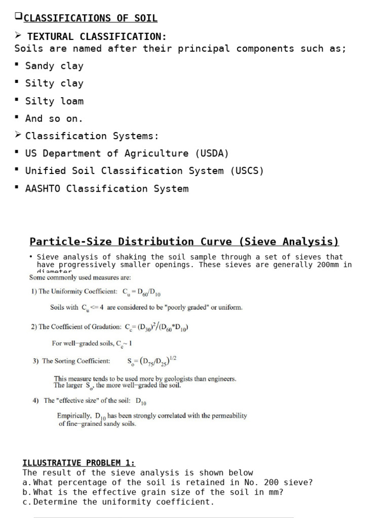 Ce 113 Module 3 Classifications of Soil | PDF | Silt | Sand