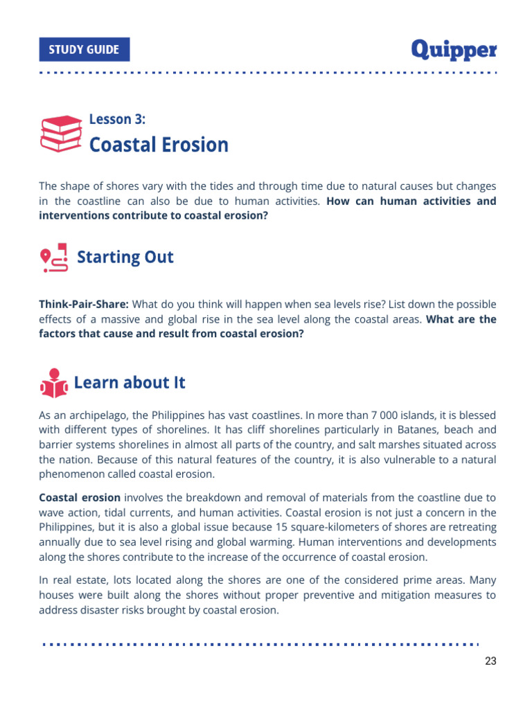 Coastal Erosion and Bolide Impact | PDF | Coast | Erosion