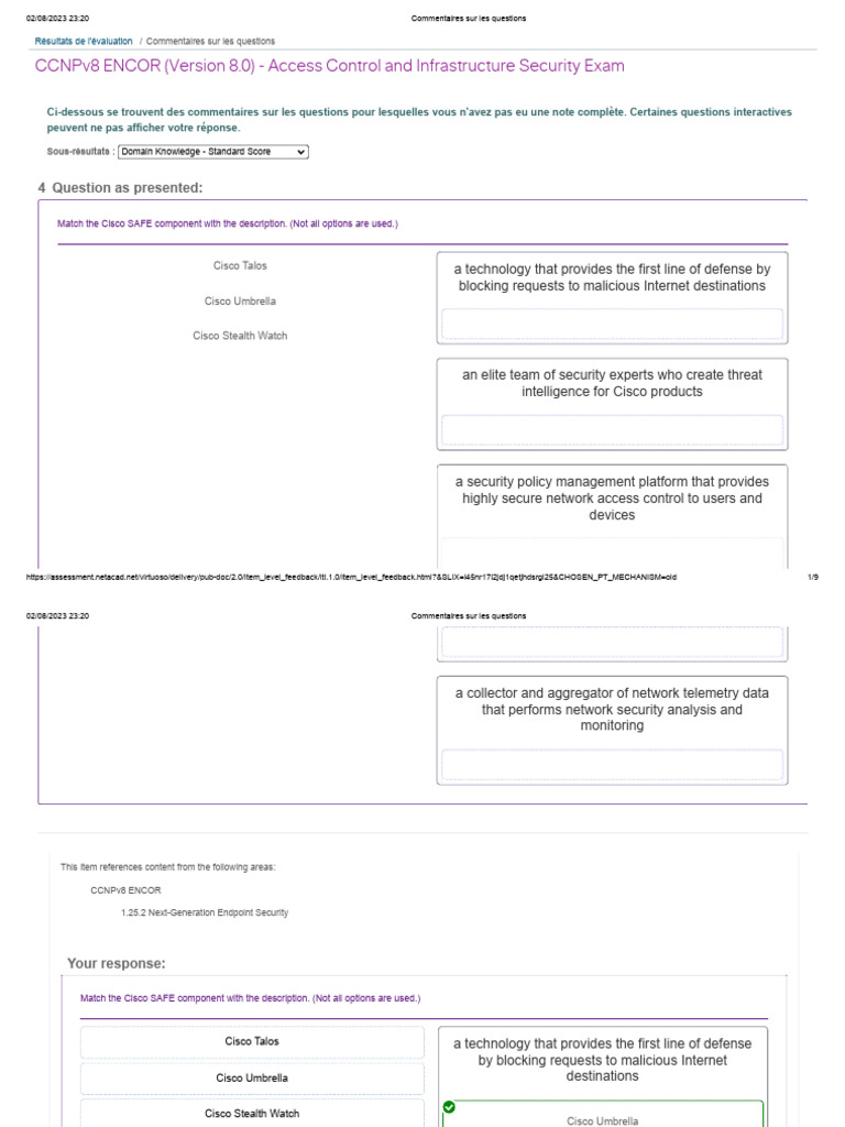 Commentaires Sur Les Questions Chap 25-26 CCNP ENCOR | PDF | Computing | Network Protocols