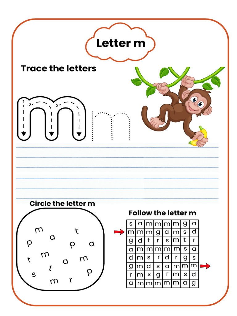 Letter M Tracing | PDF