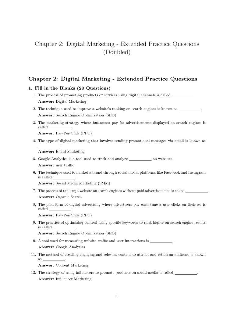 Chapter 2 Digital Marketing | PDF | Digital Marketing | Search Engine ...