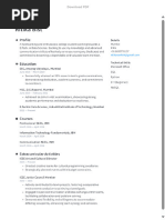 10th Pass Resume Format | PDF