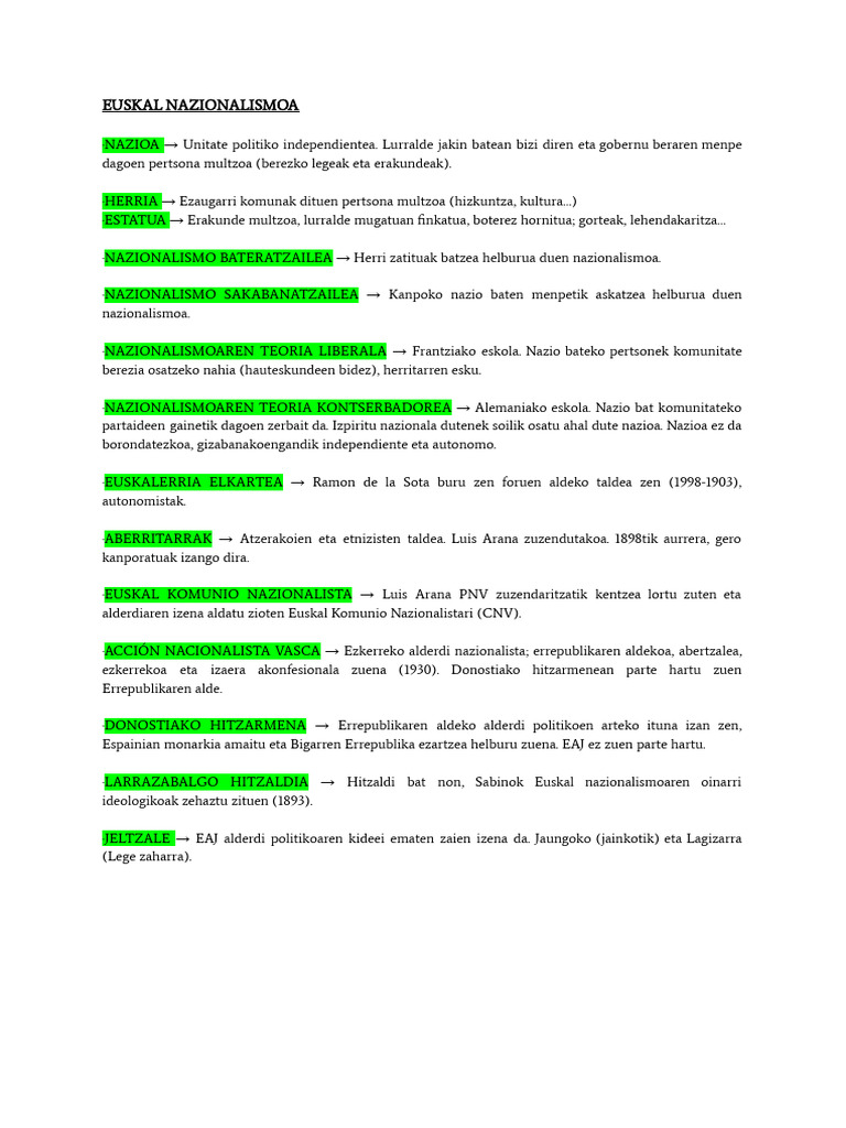 DEFINIZIOAK HISTORIA Fitxategiaren Kopia | PDF