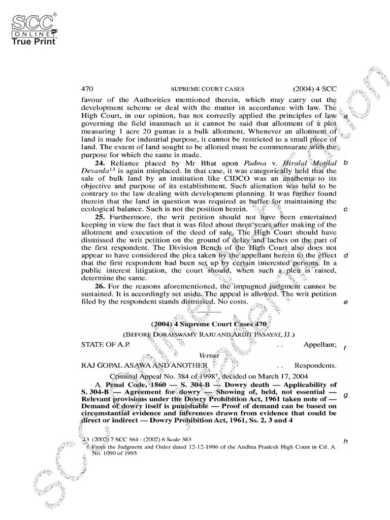 A.P v. Raj Gopal Asawa (SCC) | PDF | Supreme Court Of The United States ...