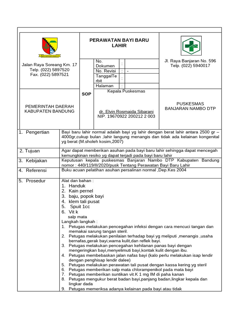 Perawatan BBL Normal Rev 20 | PDF