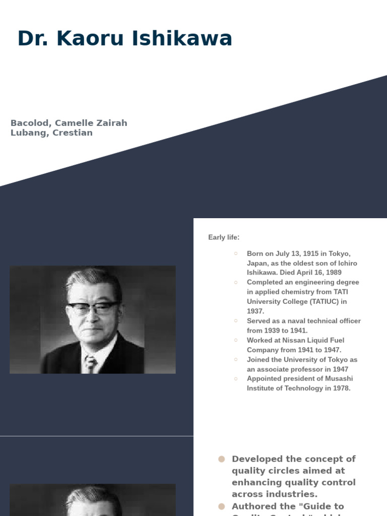 Dr. Kaoru Ishikawa | PDF | Business