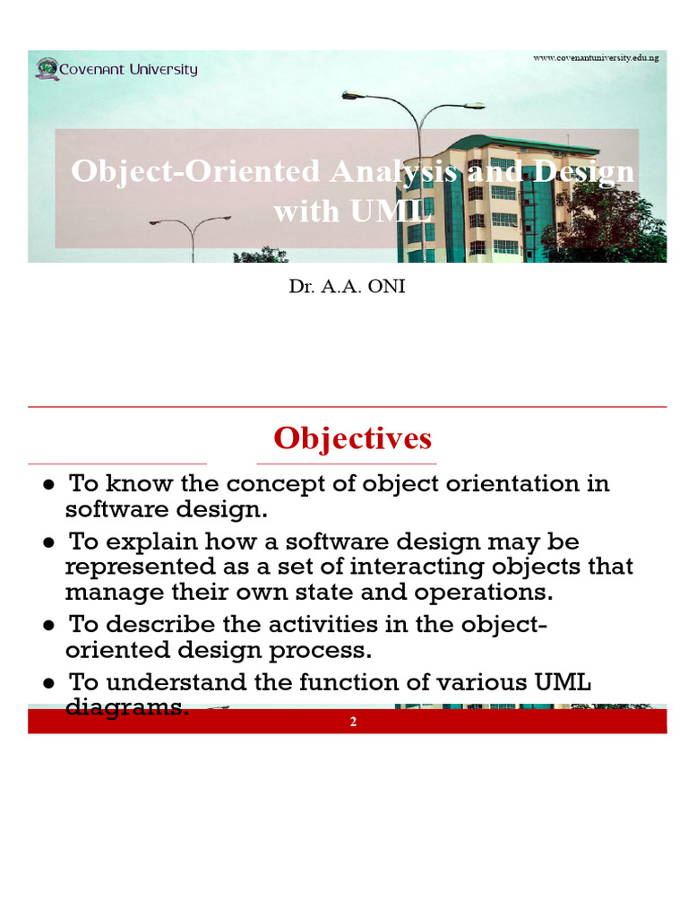 OOD With UML 2021-22 | PDF