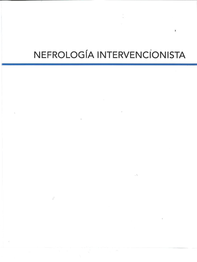 Nefrologia Intervencionista 1 I | PDF