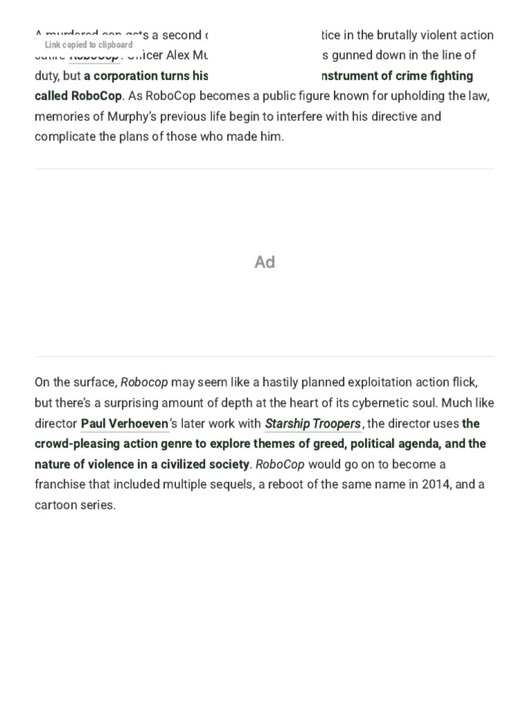 10 R-Rated '80s Movies That Will Never Get Old | PDF