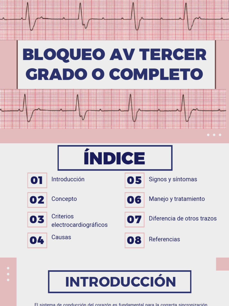 Bloqueo av tercer grado o completo | PDF | Corazón | Fisiología Cardiovascular