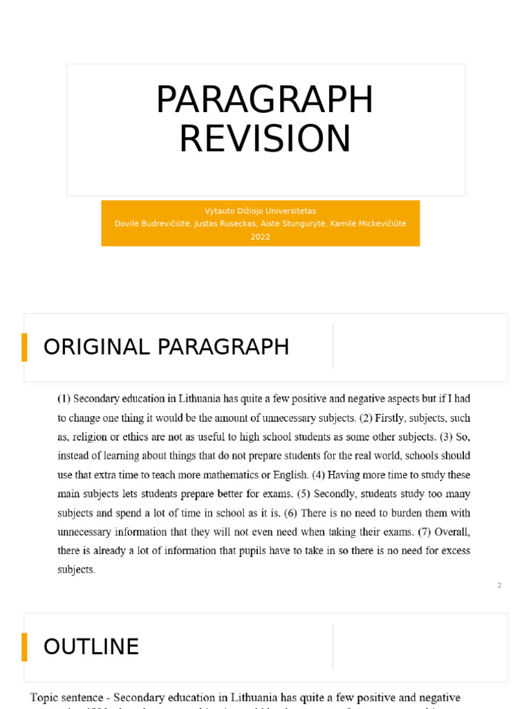 Paragraph Revision | PDF
