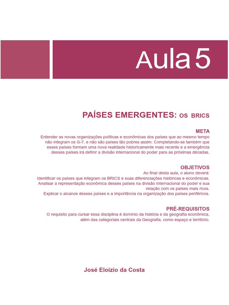 15450816022012geografia Regional Dos Paises Perifericos Aula 5 | PDF ...