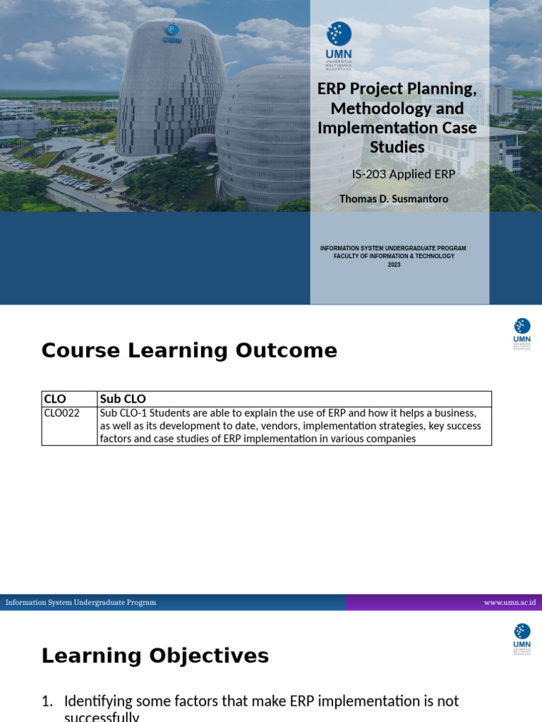 02 - ERP Project Planning | PDF | Enterprise Resource Planning | Specification (Technical Standard)