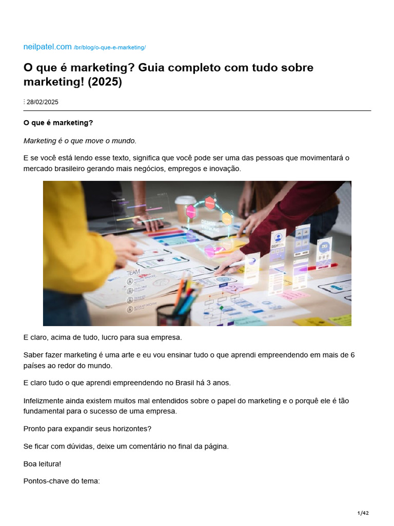 O que é Marketing: Guia Completo | PDF | Marketing | Publicidade
