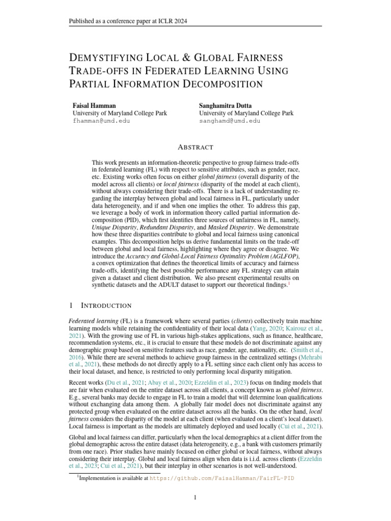 Demystifying Local & Global Fairness | PDF | Mathematical Optimization ...