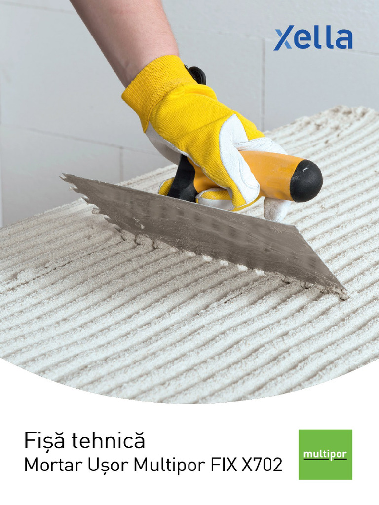 Mortar Multipor FIX X702 | PDF