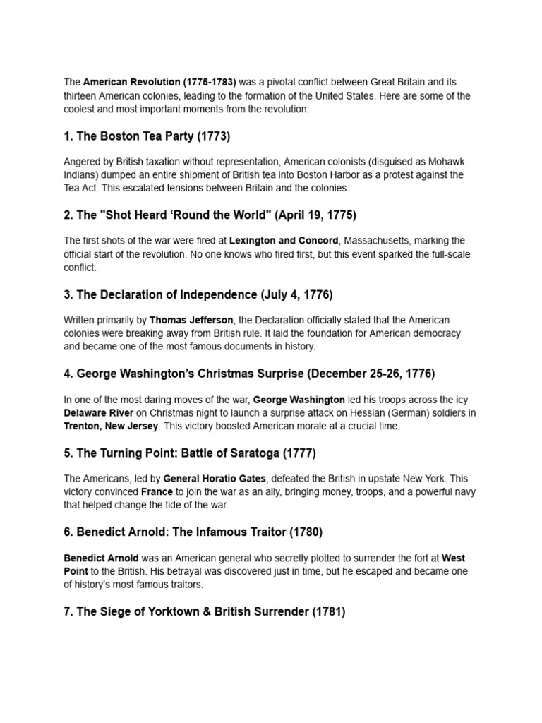 American Revolution (1775-1783) | PDF