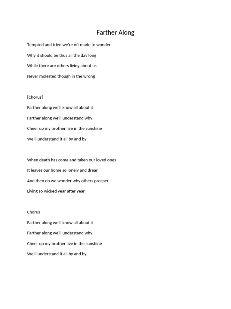 Farther Along | PDF