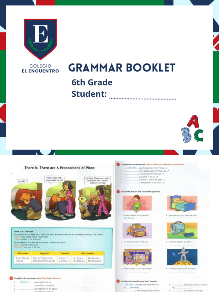 Grammar Booklet 6° 2025 | PDF | Subject (Grammar) | Sherlock Holmes
