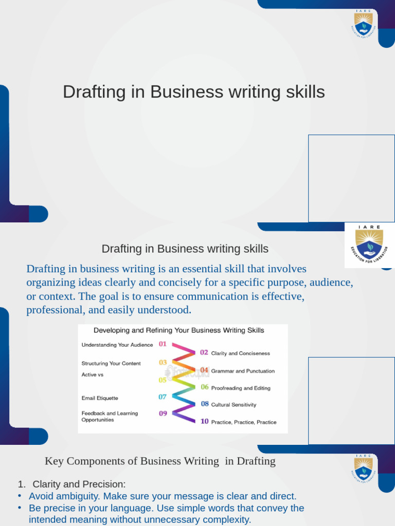 Essential Business Writing Drafting Skills | PDF | Proofreading | Editing