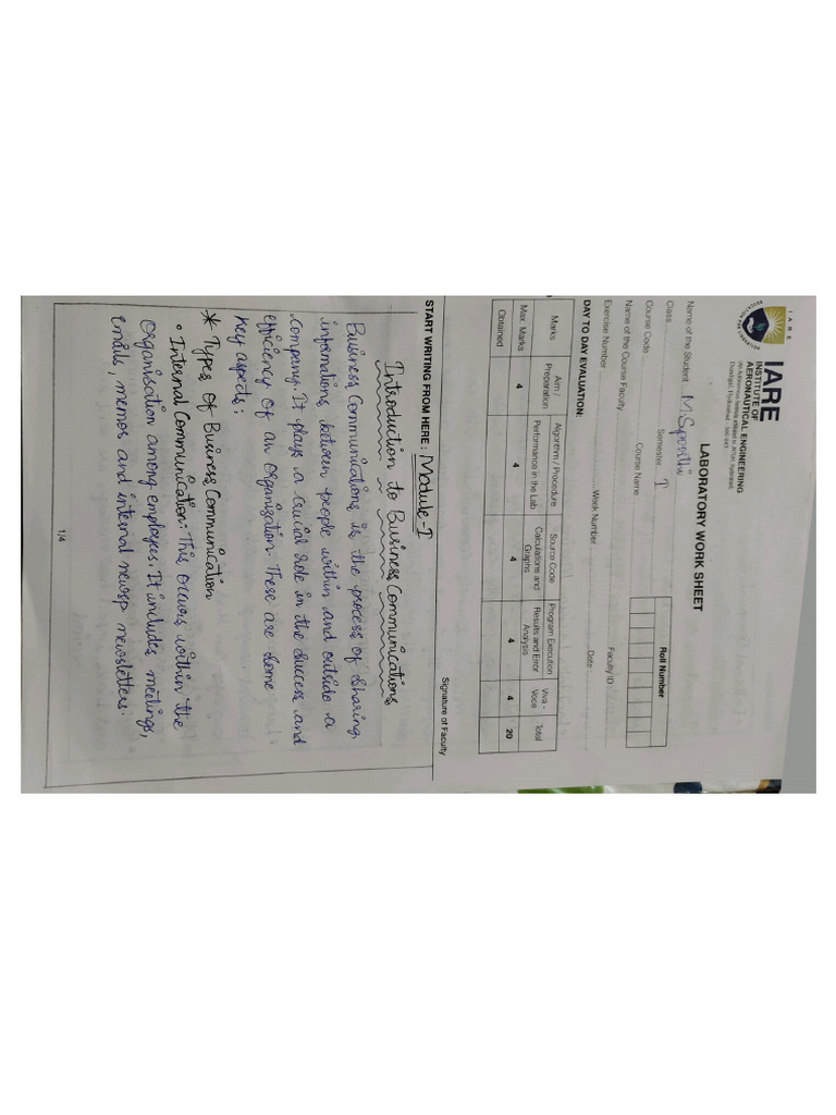 BCS Module1 | PDF