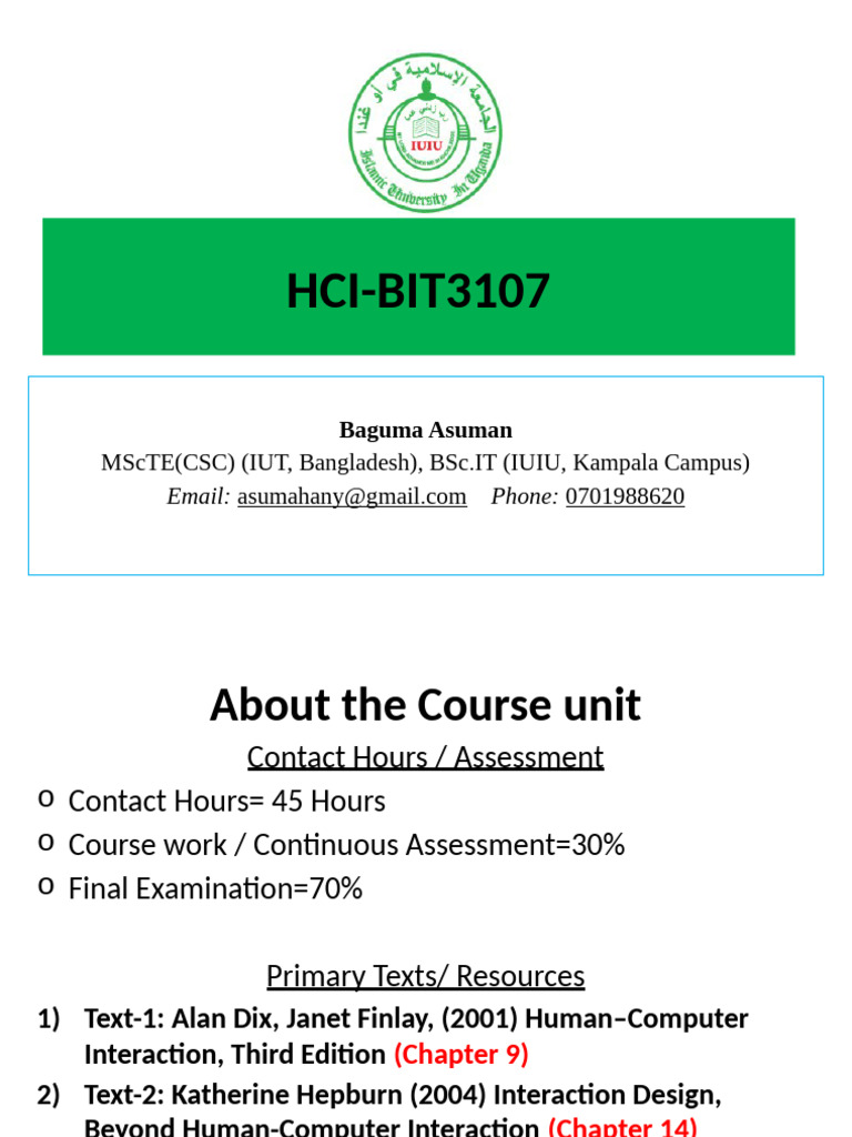 Evaluation of Hci Designs | PDF | Usability | Evaluation