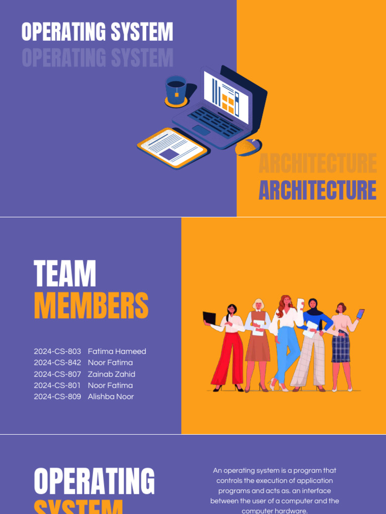 Operating System Architecture Presentation | PDF | Operating System | Kernel (Operating System)