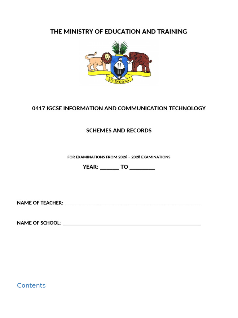 Igcse Ict Scheme Of Work 2026 2028 Pdf Computer Network Phishing