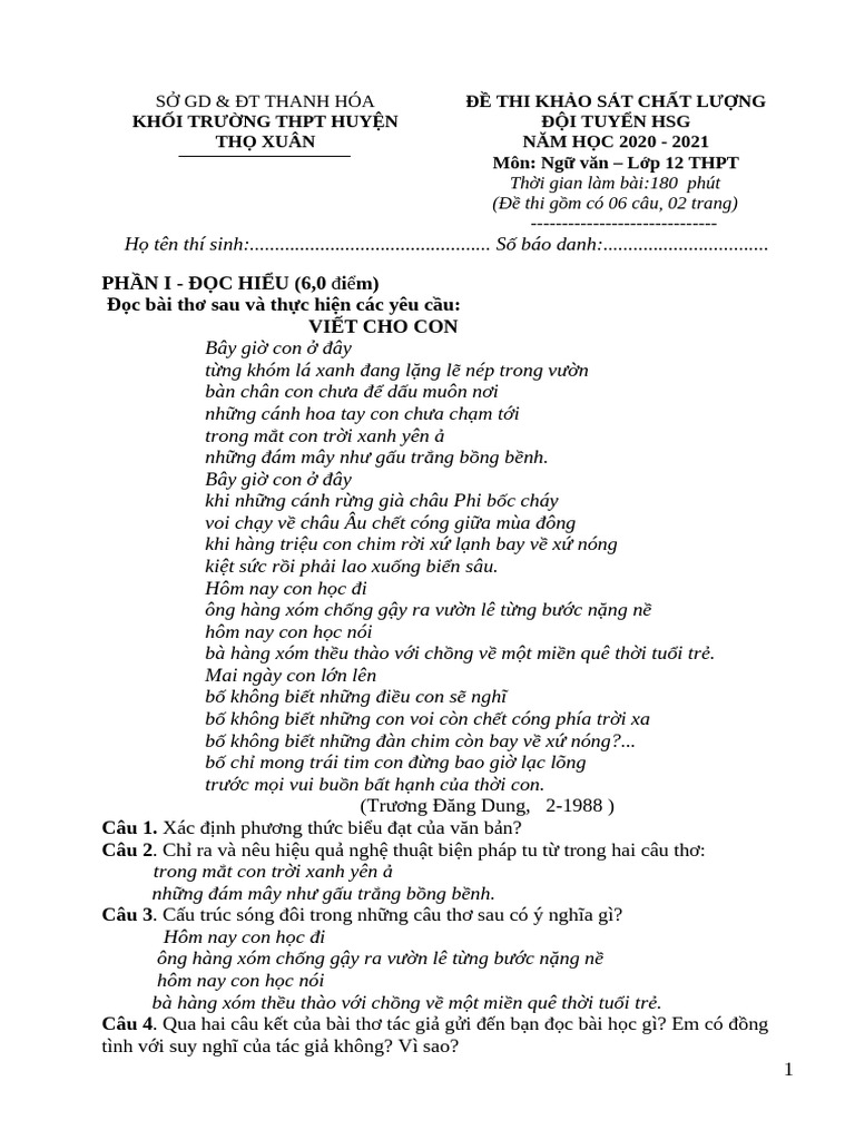 19.Đề giọng điệu VB, VV | PDF