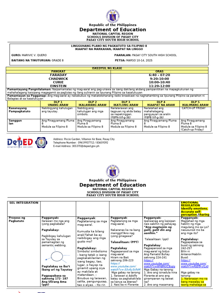 Q4 WEEK 4 WEEK MARSO 10-14 WID SEL | PDF