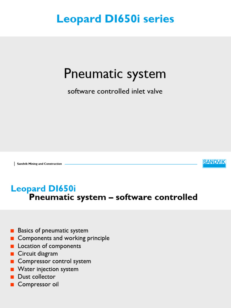 Leopard DI650i Series - Pneumatic System - Software (Autosaved) | PDF ...