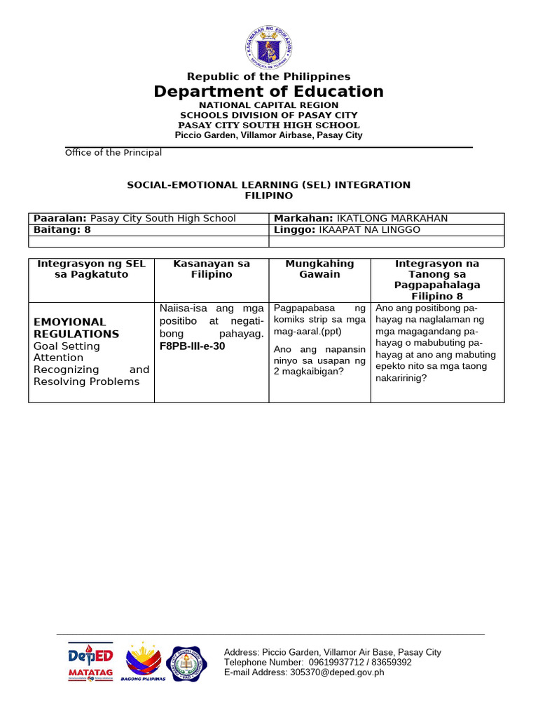 SEL-FILIPINO-8-Q3-WEEK4 | PDF