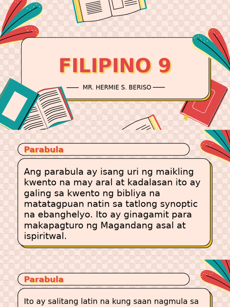 FILIPINO 9 Parabula | PDF