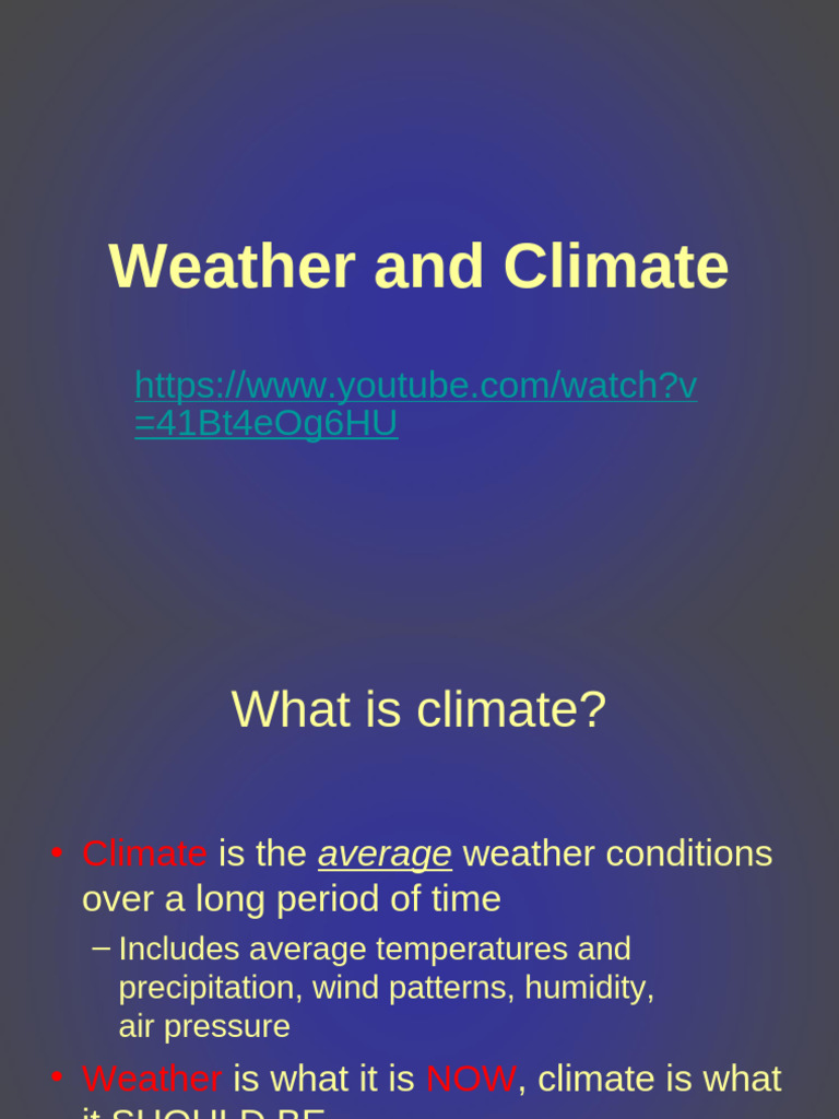 Weather and Climate | PDF
