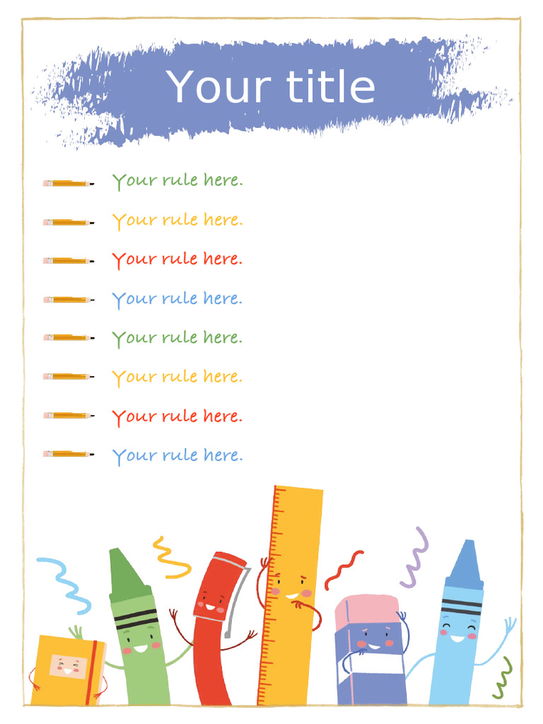 T Ag 1688382618a Stationery Characters Back To School Class Rules ...