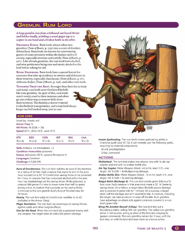 Rum Lord Gremlin | PDF