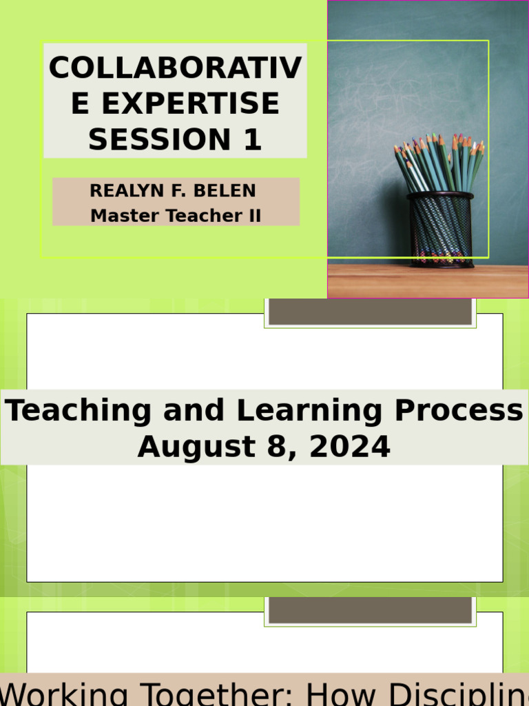 Enhancing Teacher Collaboration for Student Success | PDF
