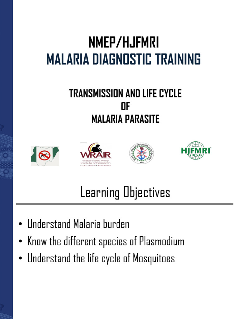 Malaria Diagnosis and Life Cycle Training | PDF | Malaria | Plasmodium