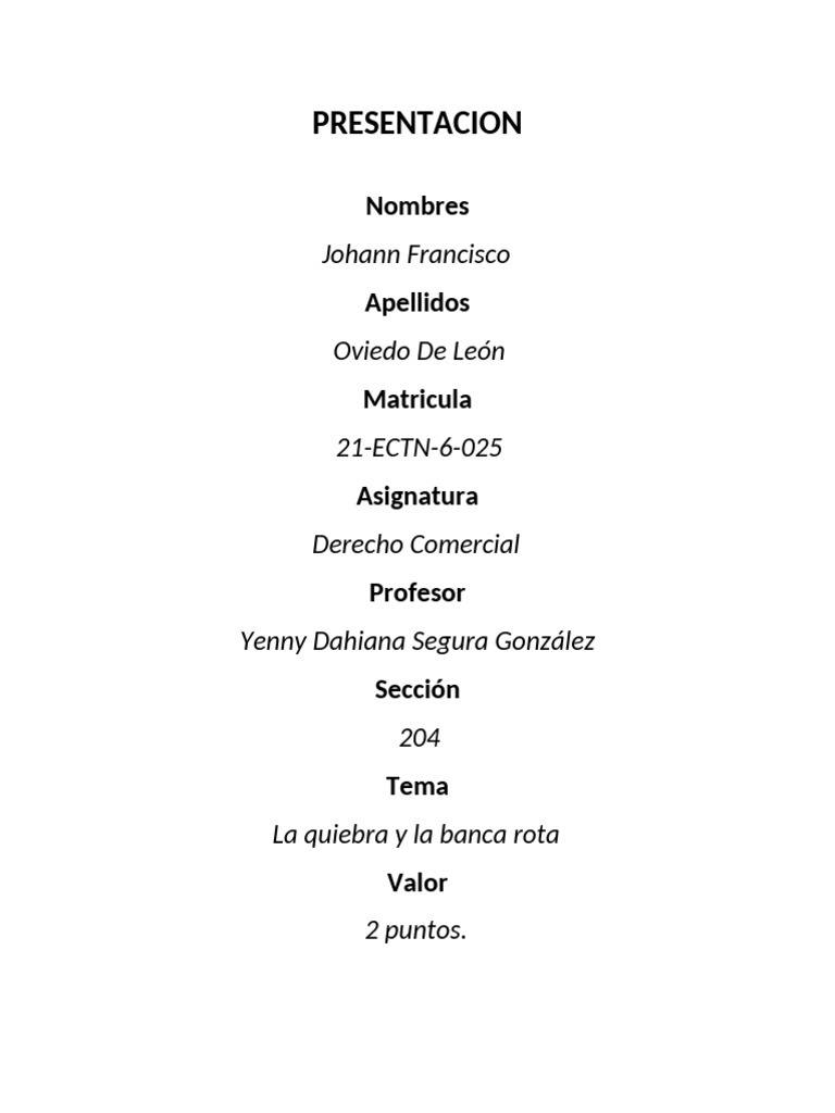Quiebra y Banca Rota: Conceptos Clave | PDF | Bancarrota | Deuda