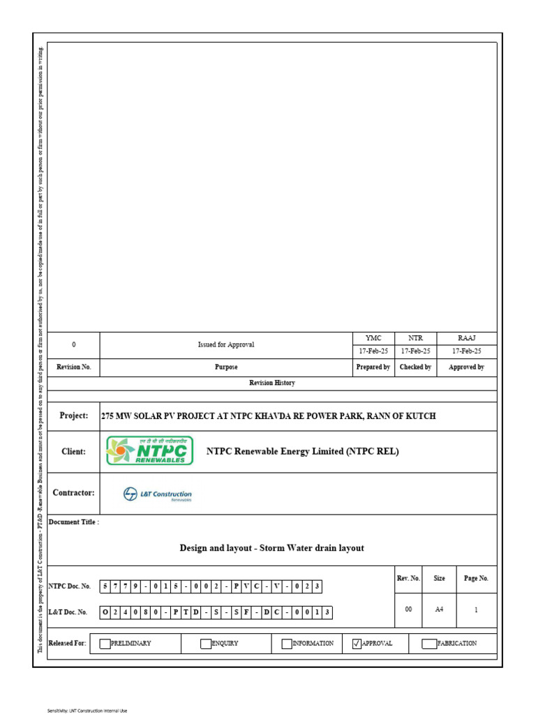 Design & Layout - Storm Water Drain Layout - 0 | PDF | Discharge ...