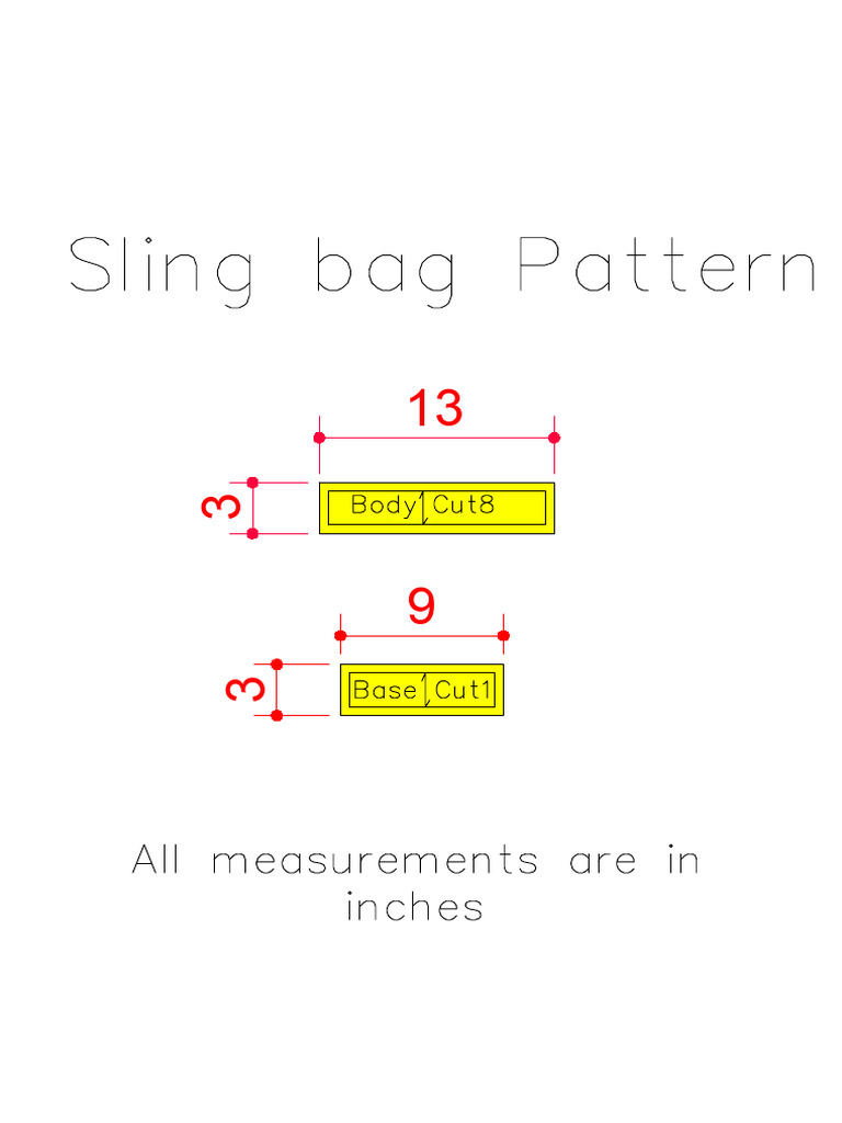Sling Bag Pattern | PDF