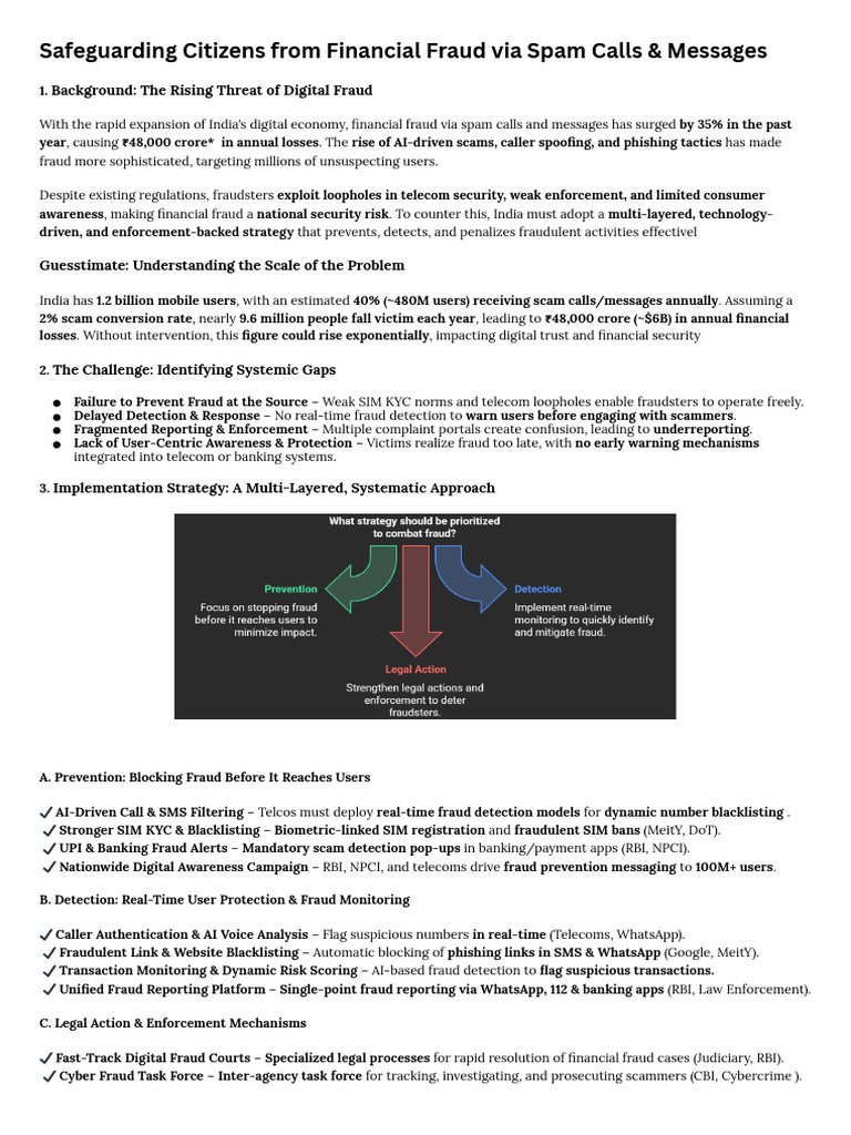 Combating Financial Fraud in India | PDF | Fraud | Phishing