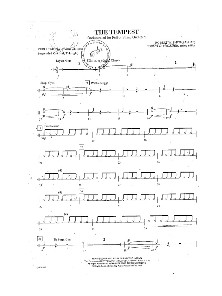 La Tempestad Percusion 2 | PDF