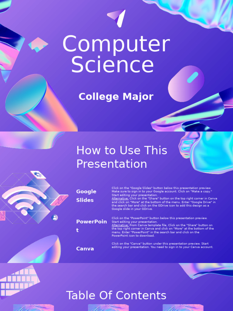 Cópia de Computer Science College Major Modern Presentation | PDF ...