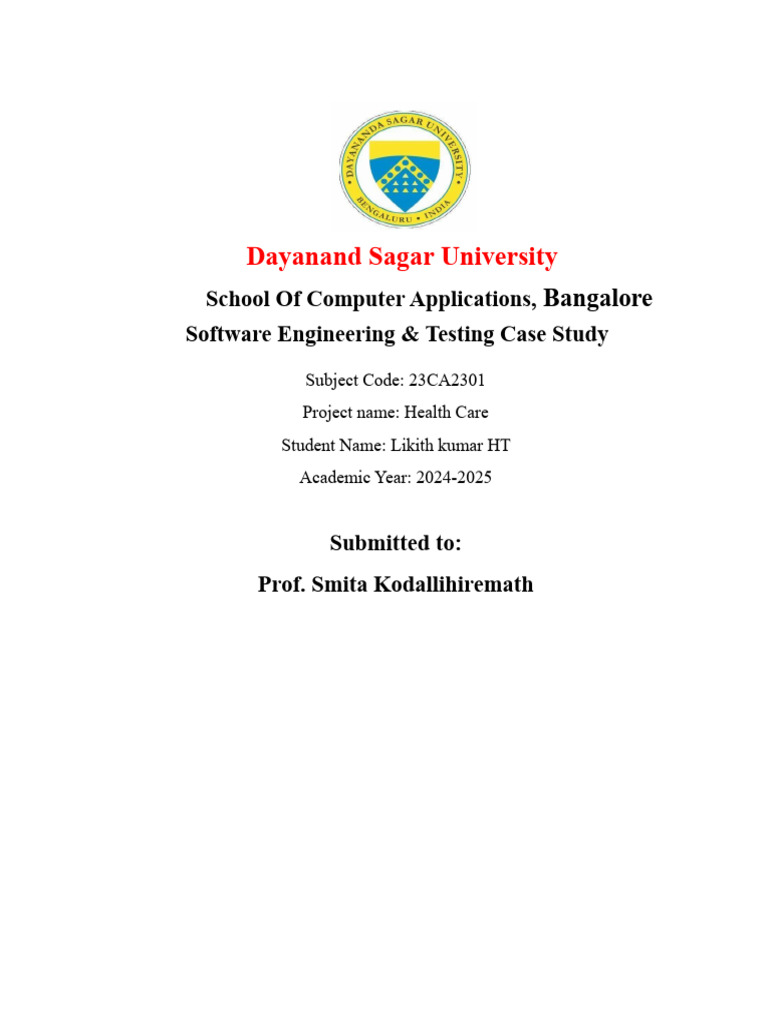 Likith Kumar MAIN CASE STUDY.docx | PDF | Medical Prescription ...