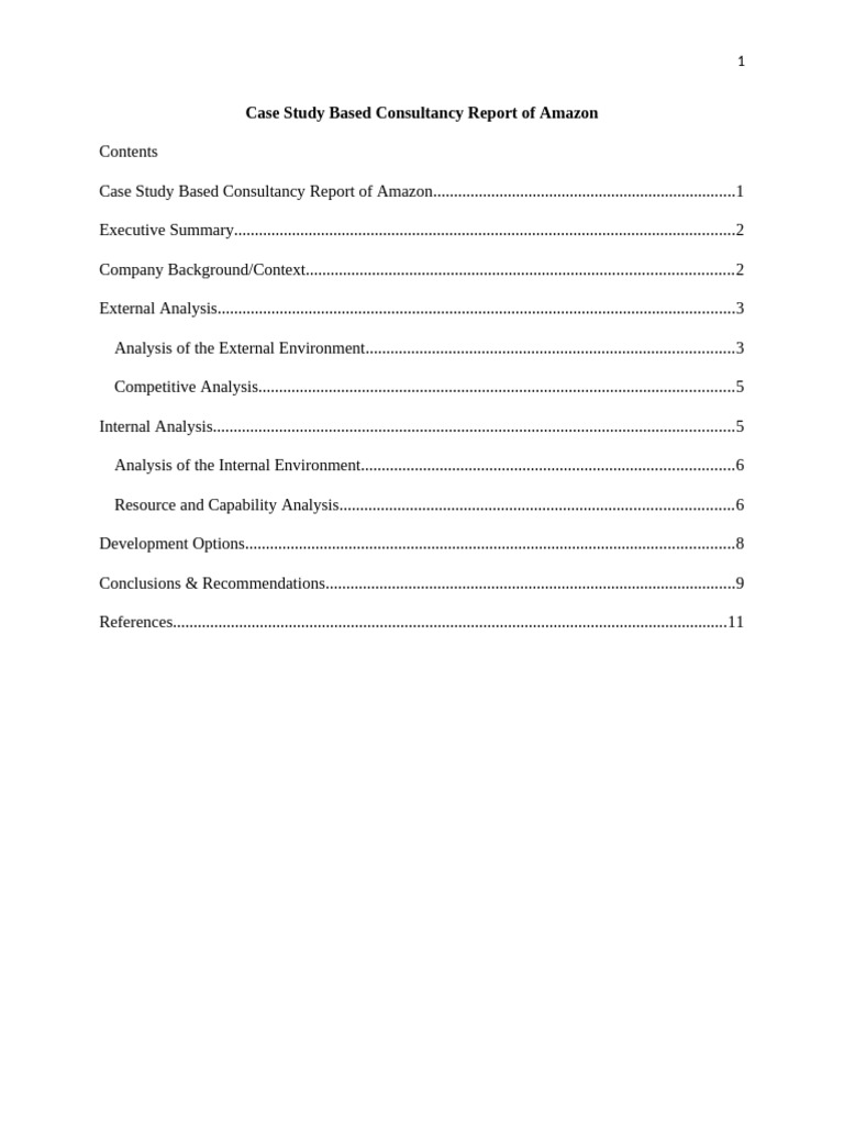 Amazon Case Study: Strategic Analysis Report | PDF | Online Shopping ...