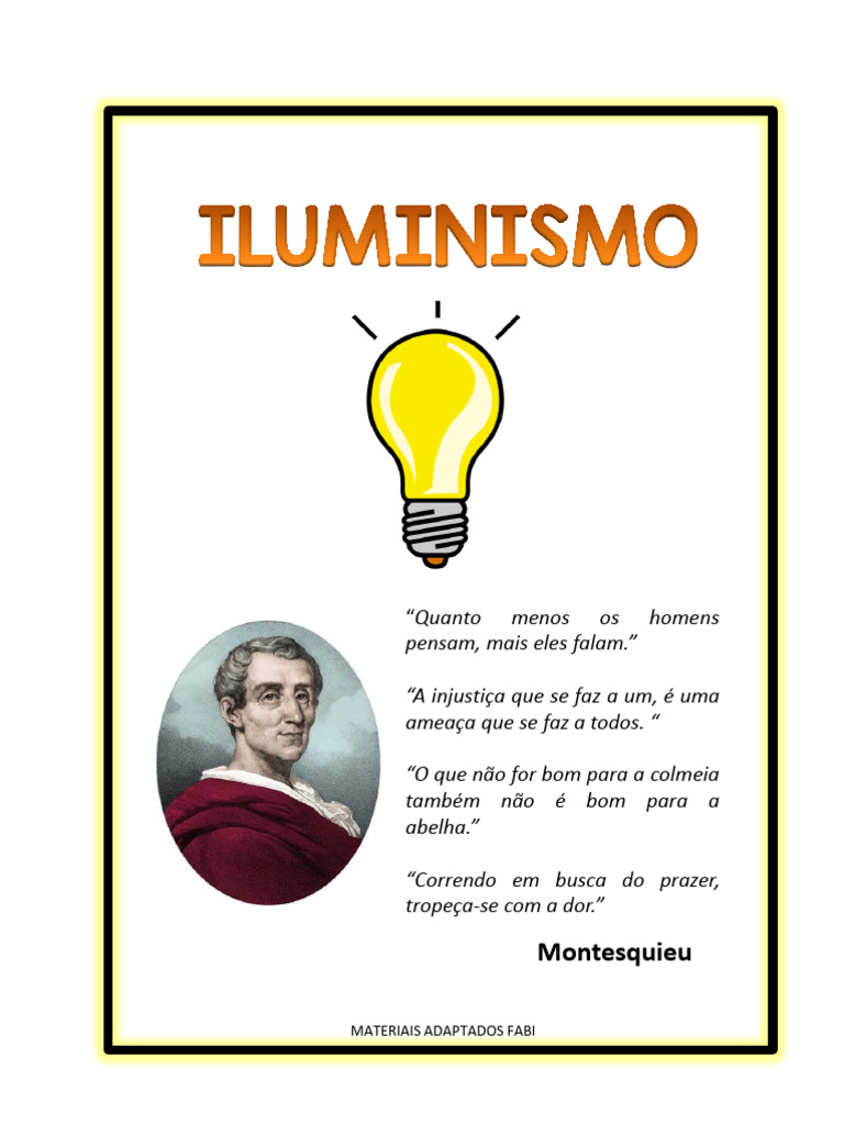 História - Iluminismo | PDF | Iluminismo | Jean-Jacques Rousseau
