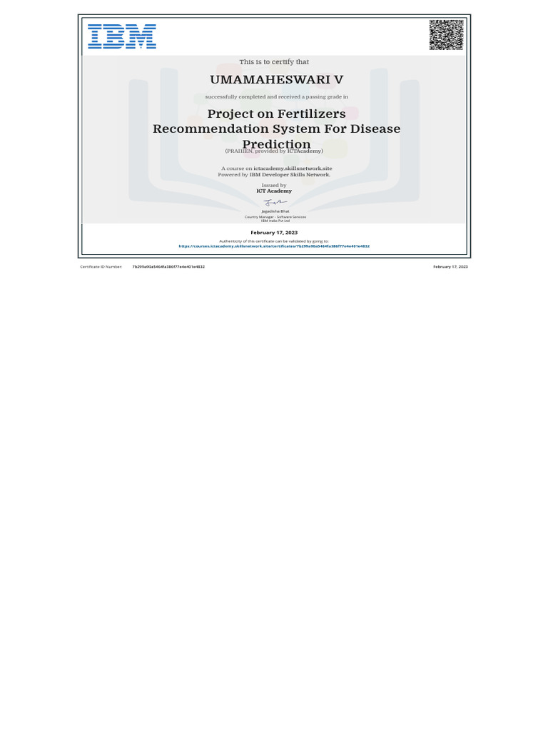 ICT certificate | PDF